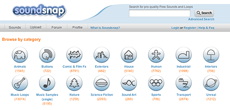 Free sound effects and loops from SoundSnap | The Graphic Mac: Apple ...