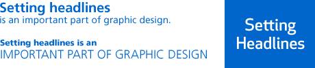 Design 101: Setting headlines - The Graphic Mac